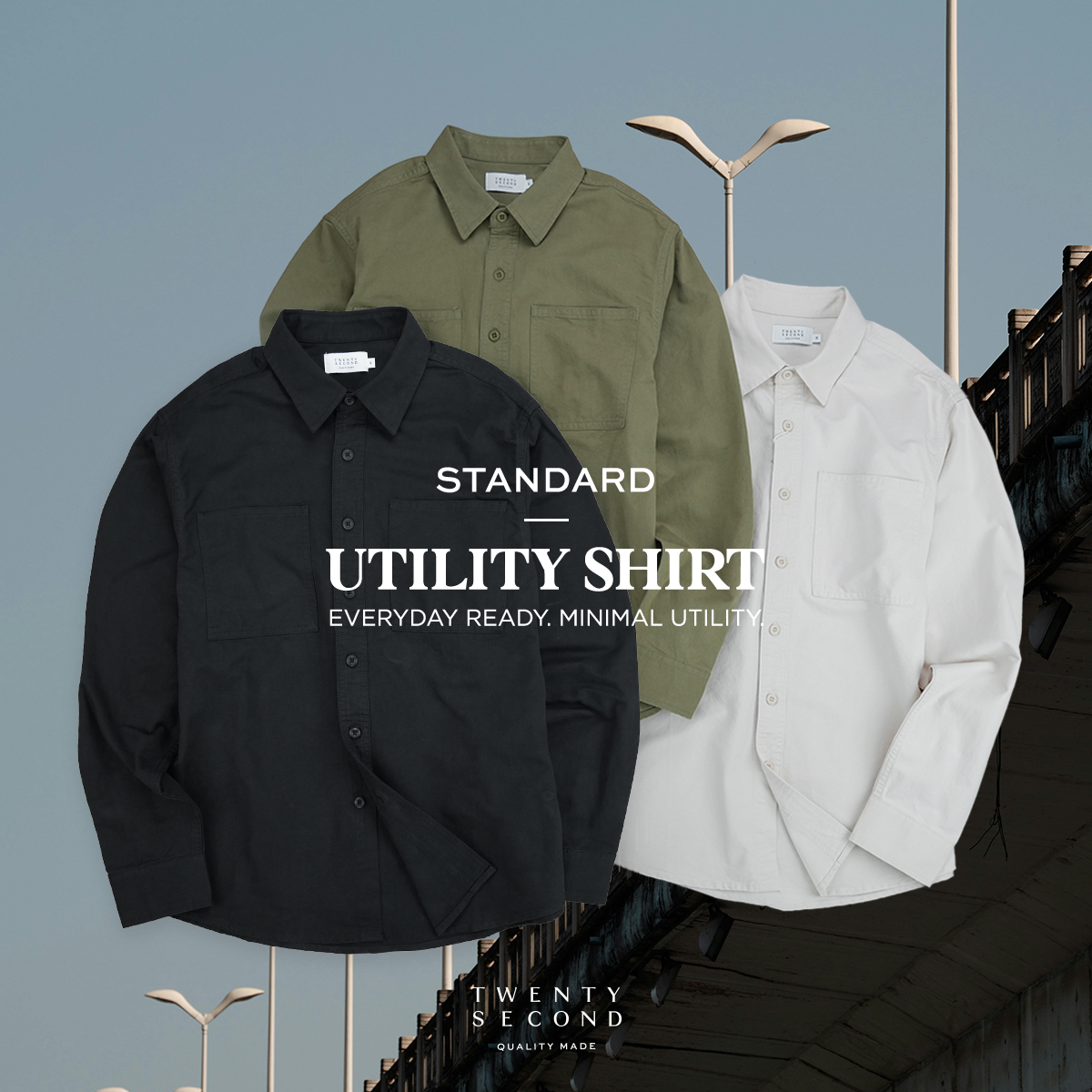 STANDARD "UTILITY" SHIRT COLLECTION – TWENTYSECOND